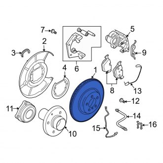 BMW 5-Series OEM Brake Parts | Pads, Bleeders, Rotors — CARiD.com