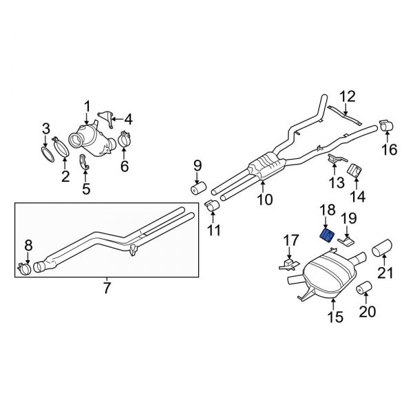BMW OE 18302753085 - Exhaust System Hanger