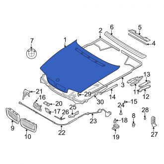BMW 7-Series Replacement Hood Panels — CARiD.com