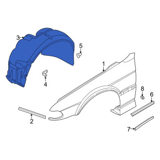 BMW 7-Series Inner Fenders | Wells, Liners, Shields — CARiD.com