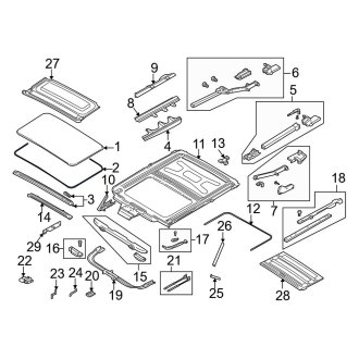 BMW OEM Roofs & Parts | Panels, Drip Rails, Braces — CARiD.com