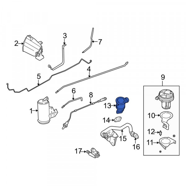 BMW OE 11611312737 - Secondary Air Injection Pump Check Valve