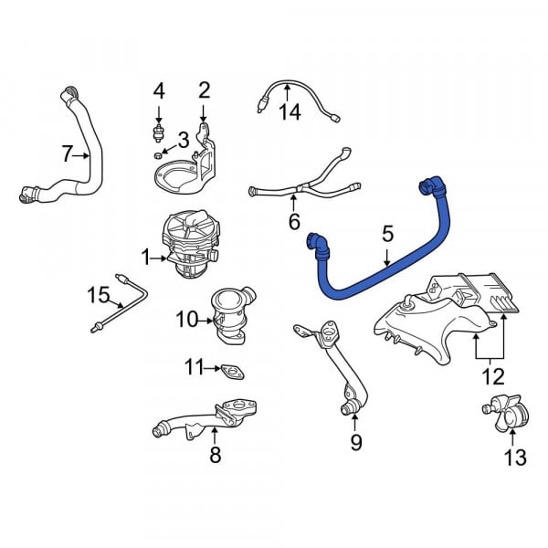 BMW OE 11727556959 - Front Secondary Air Injection Pump Hose