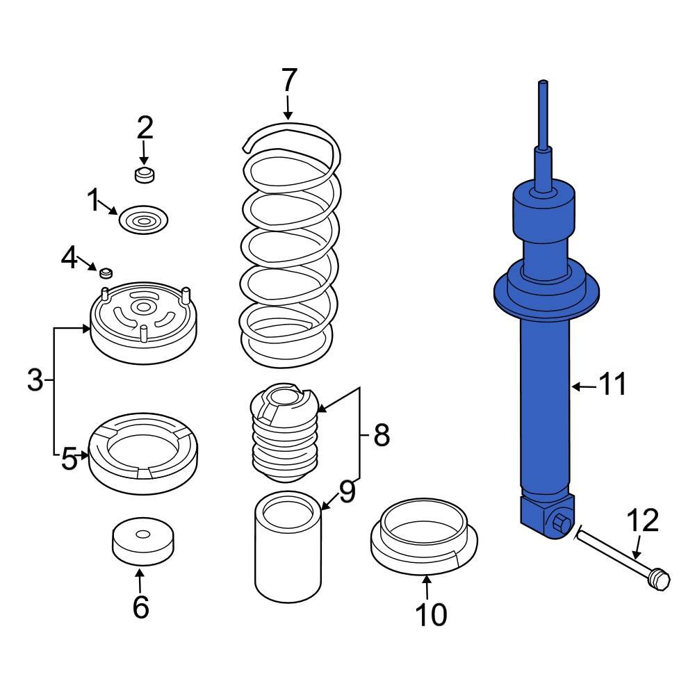 BMW OE 33526786543 - Rear Suspension Shock Absorber
