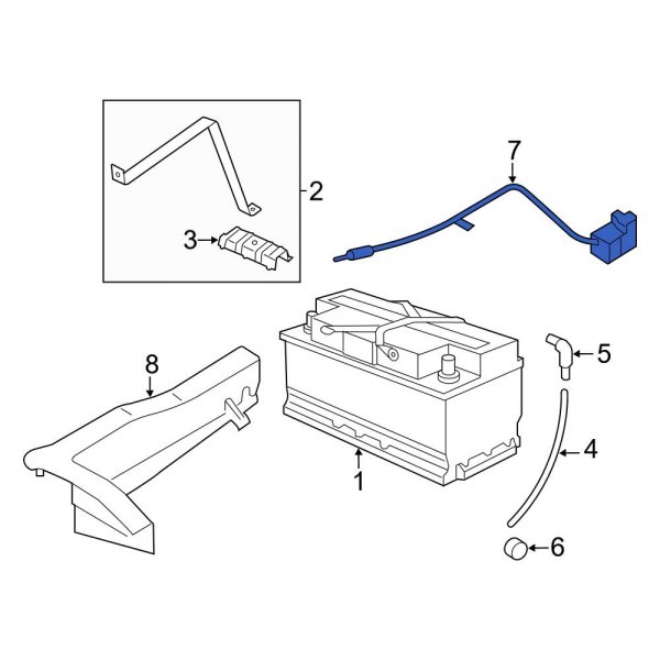 BMW OE 61219302358 - Battery Cable