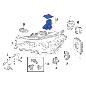 BMW 7-Series OEM Headlight Components — CARiD.com