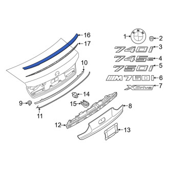 BMW 7-Series Factory Style Rear Spoilers – CARiD.com