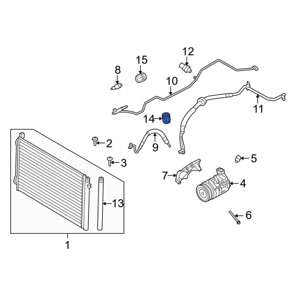 BMW OE 64538387437 - A/C Service Valve Cap