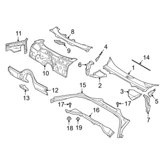 BMW Hood Weatherstripping Seals — CARiD.com
