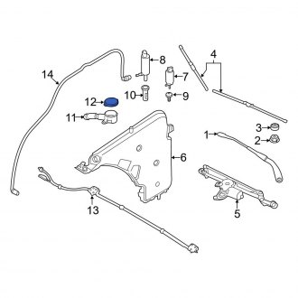 BMW X3 OEM Wiper Blade & Washer Parts | Motors, Arms — CARiD.com