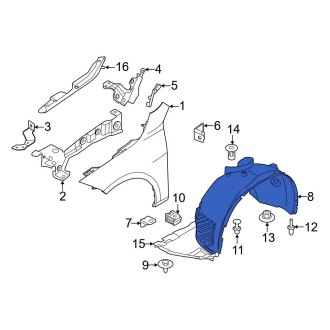 BMW 2-Series Inner Fenders | Wells, Liners, Shields — CARiD.com