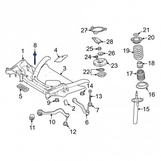 BMW X4 OEM Suspension Parts | Shocks, Struts — CARiD.com