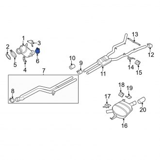 BMW 5-Series OEM Exhaust Parts | Systems, Tips, Pipes — CARiD.com