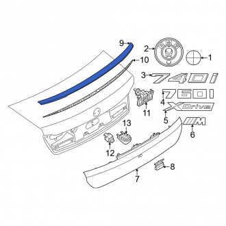 BMW 7-Series Factory Style Rear Spoilers – CARiD.com
