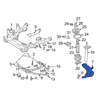 BMW X3 Steering Knuckles, Spindles & Parts — CARiD.com