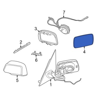 BMW X3 Replacement Mirror Glass — CARiD.com
