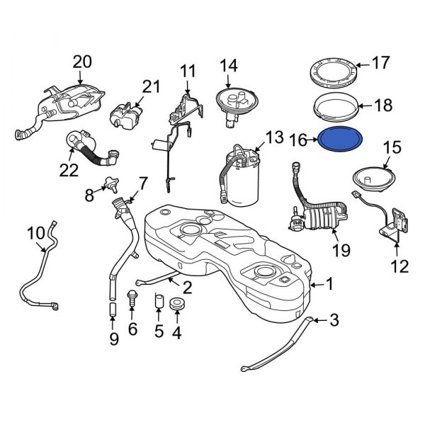 BMW OE 16146750467 - Fuel Pump Tank Seal