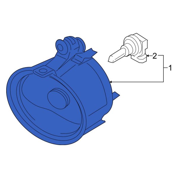 BMW OE 63177238788 - Front Right Fog Light