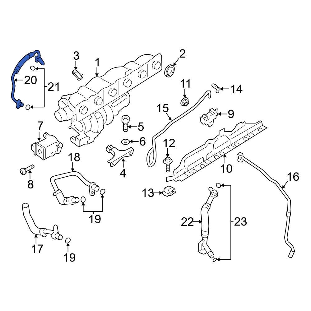 BMW OE 11427585402 - Turbocharger Oil Line