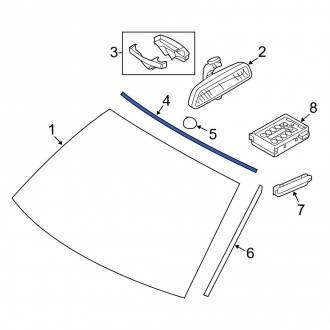 BMW X3 OEM Window Parts | Visors, Regulators — CARiD.com
