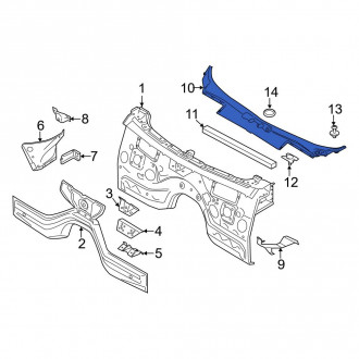 BMW X3 Cowl Panels & Parts | Vent Grills — CARiD.com