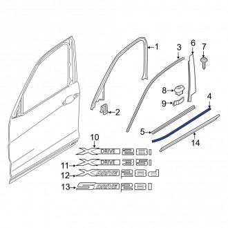 BMW X3 Replacement Window Seals — CARID.com