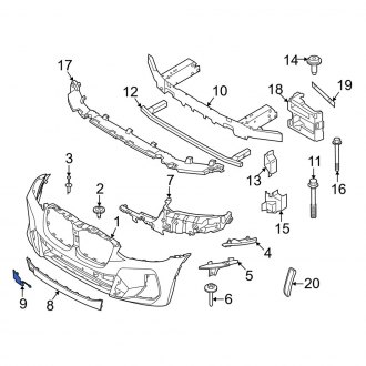 BMW X4 Bumper Inserts & Covers | Front, Rear — CARiD.com