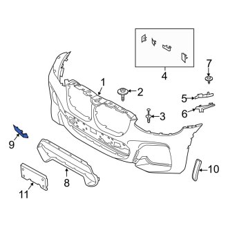 BMW X4 Bumper Inserts & Covers | Front, Rear — CARiD.com