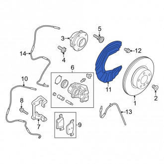 BMW X3 Brake Dust Shields & Backing Plates — CARiD.com