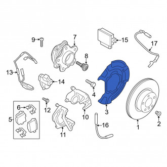 BMW X4 Brake Dust Shields & Backing Plates — CARiD.com