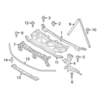 2021 BMW 4-Series Radiator Supports — CARiD.com