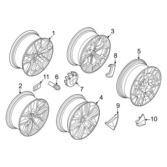 2022 BMW i4 OEM Wheels & Tires | Lug Nuts — CARiD.com