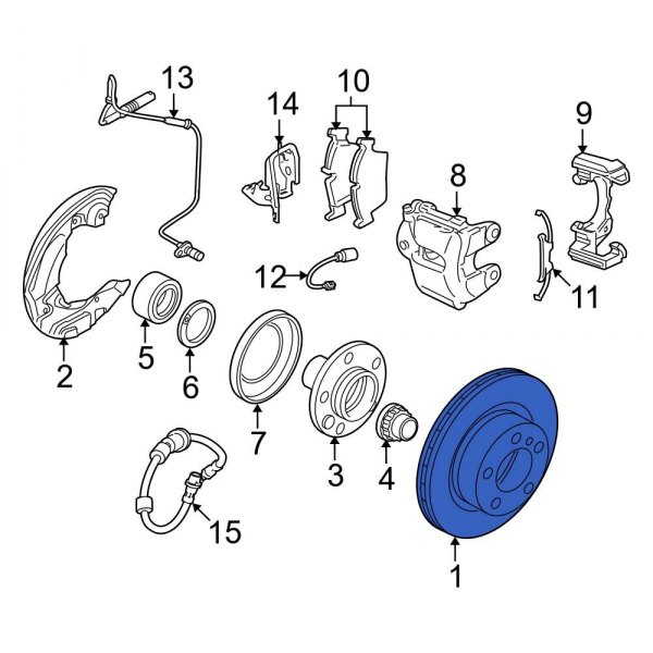 BMW OE 34116854998 - Front Disc Brake Rotor