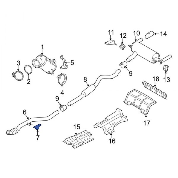 BMW OE 18307633092 - Exhaust System Hanger