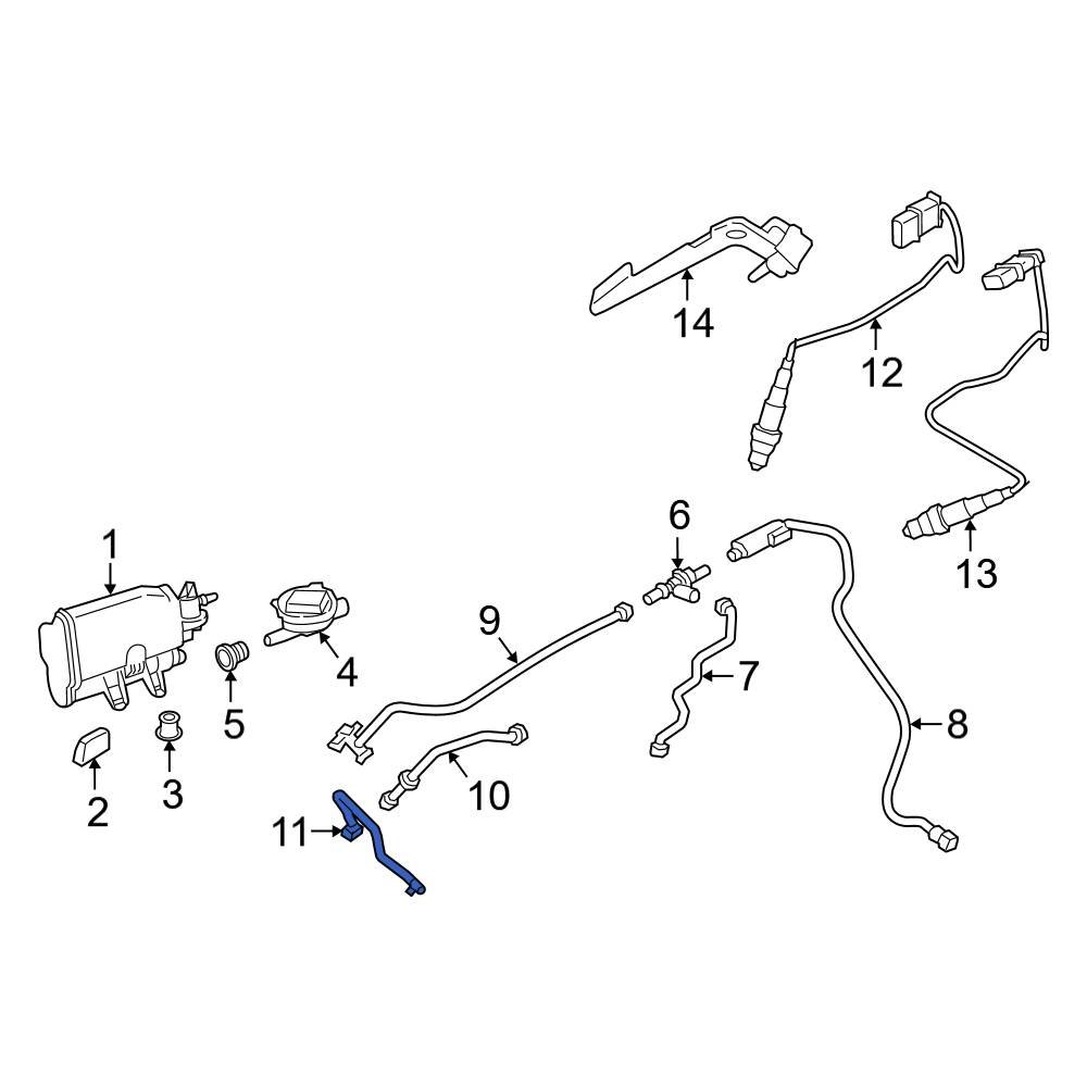 BMW OE 11157642546 - Evaporative Emissions System Lines