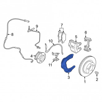 BMW 2-Series Brake Dust Shields & Backing Plates — CARiD.com