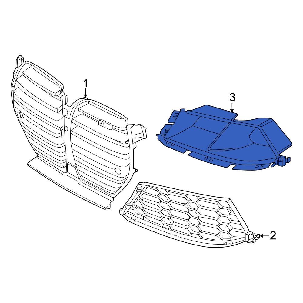 BMW OE 51118074774 - Front Right Grille Bracket