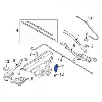BMW 2-Series OEM Wiper Blade & Washer Parts | Motors, Arms — CARiD.com