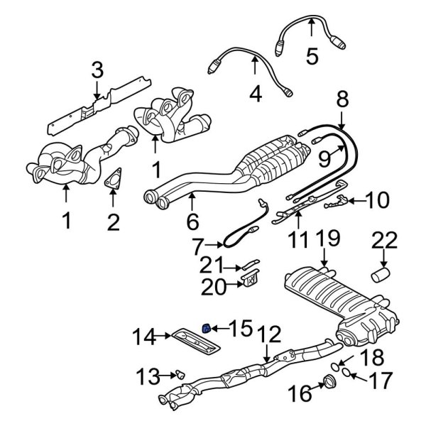 BMW OE 18207832991 - Exhaust System Hanger
