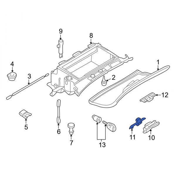 BMW OE 51168262566 - Front Inner Glove Box Latch