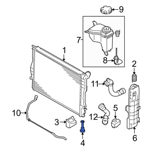 BMW OE 17107523260 - Radiator Drain Plug