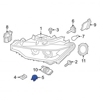 BMW Z4 Headlight Components | Brackets, Adapters — CARiD.com