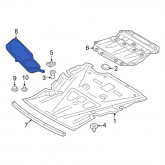 BMW 3-Series Radiator Support Covers — CARiD.com