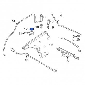 BMW 5-Series OEM Wiper Blade & Washer Parts | Motors, Arms — CARiD.com