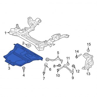 BMW 4-Series Underbody Covers | Splash Shields — CARiD.com
