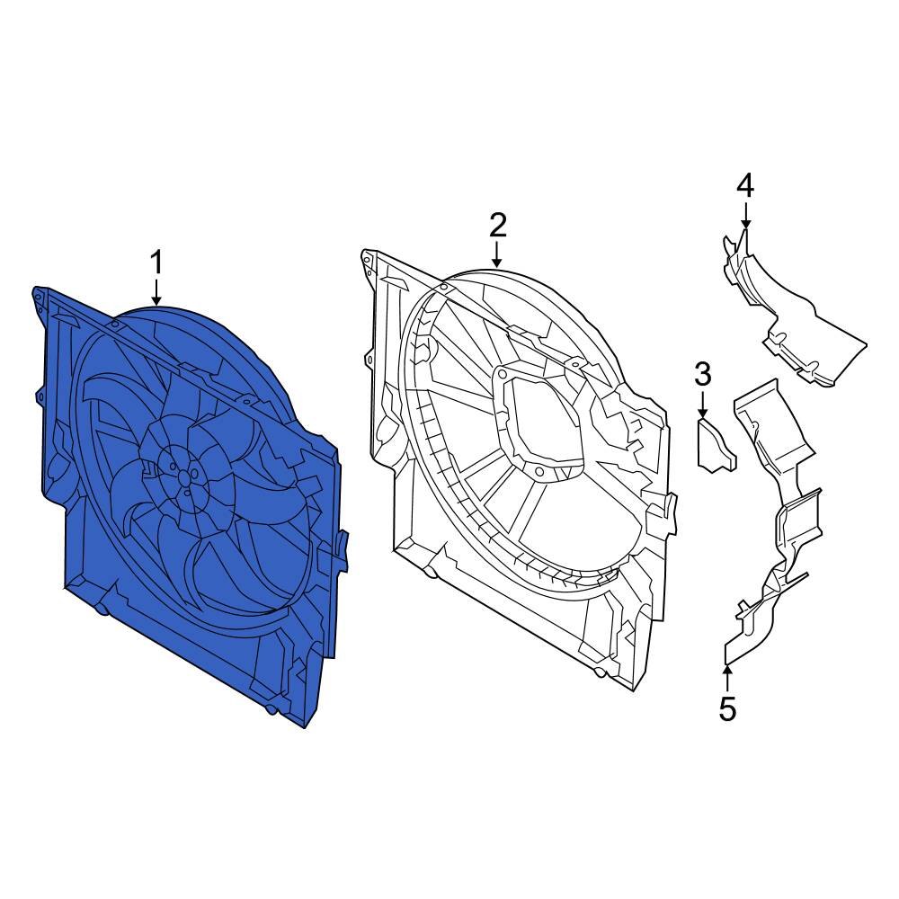 BMW OE 17112284887 - Engine Cooling Fan Assembly
