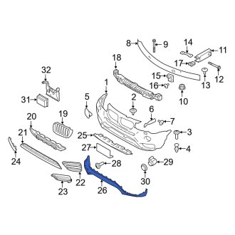 BMW X4 Replacement Bumper Spoilers & Valances — CARiD.com