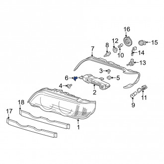 BMW X5 Header Panel Brackets & Hardware — CARiD.com