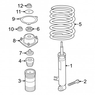 2007 BMW X5 OEM Suspension Parts - Shocks, Struts | CARiD