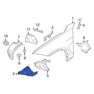 BMW X5 Fender Support Braces & Hardware — CARiD.com